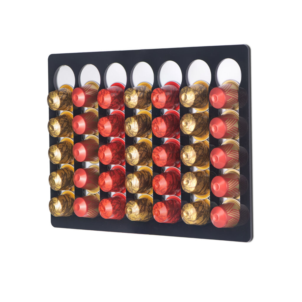 N-35 Black Nespresso Coffee Capsules Wall or Cabinet mounted Pods ...